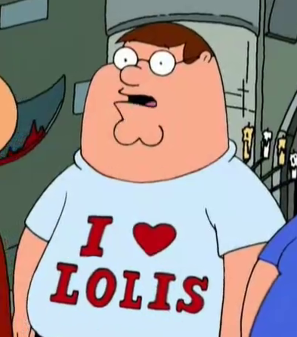 Peter tries out his new shirt | Family Guy | Know Your Meme