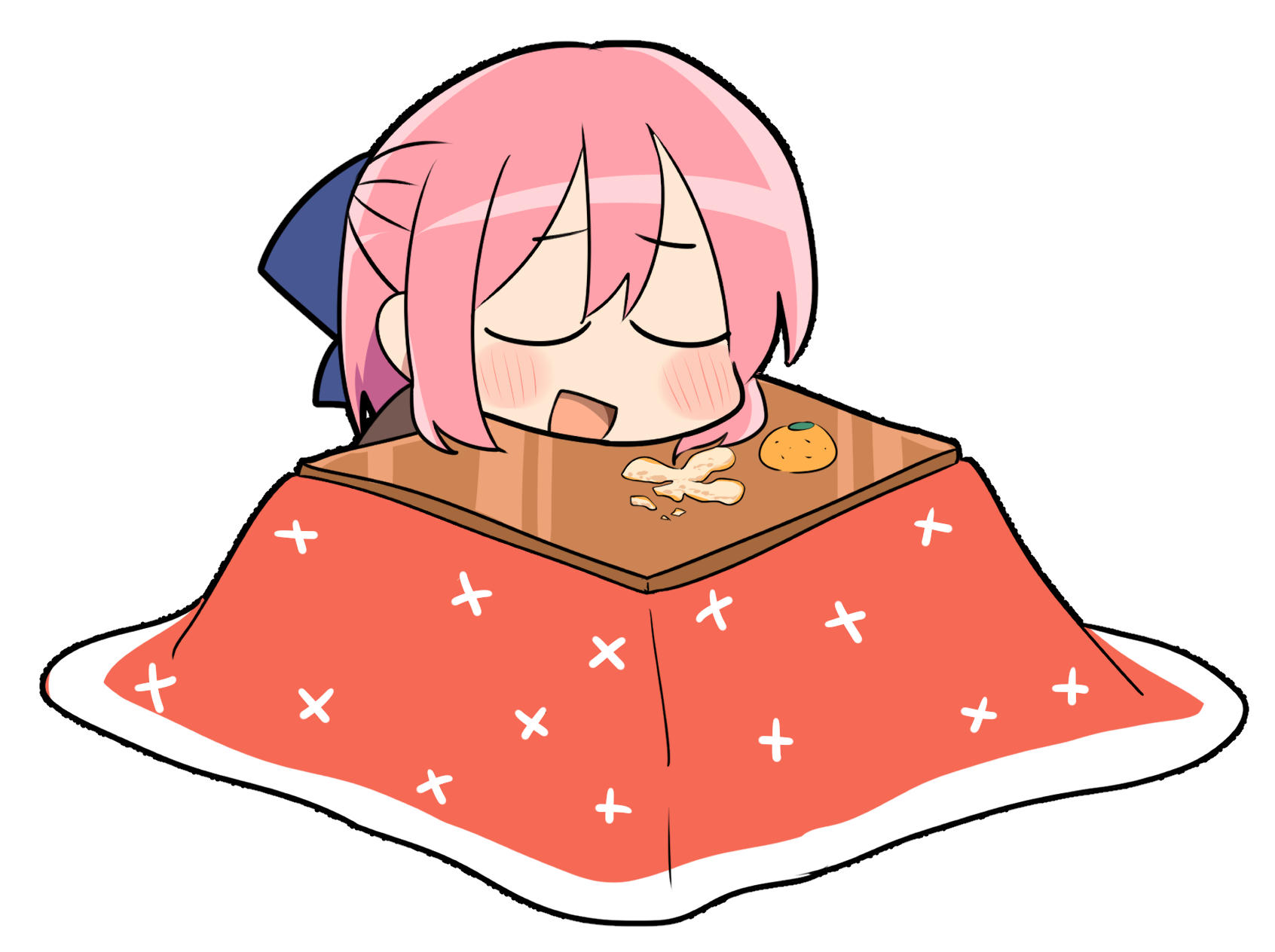 Kohaku using a kotatsu | Type-Moon | Know Your Meme
