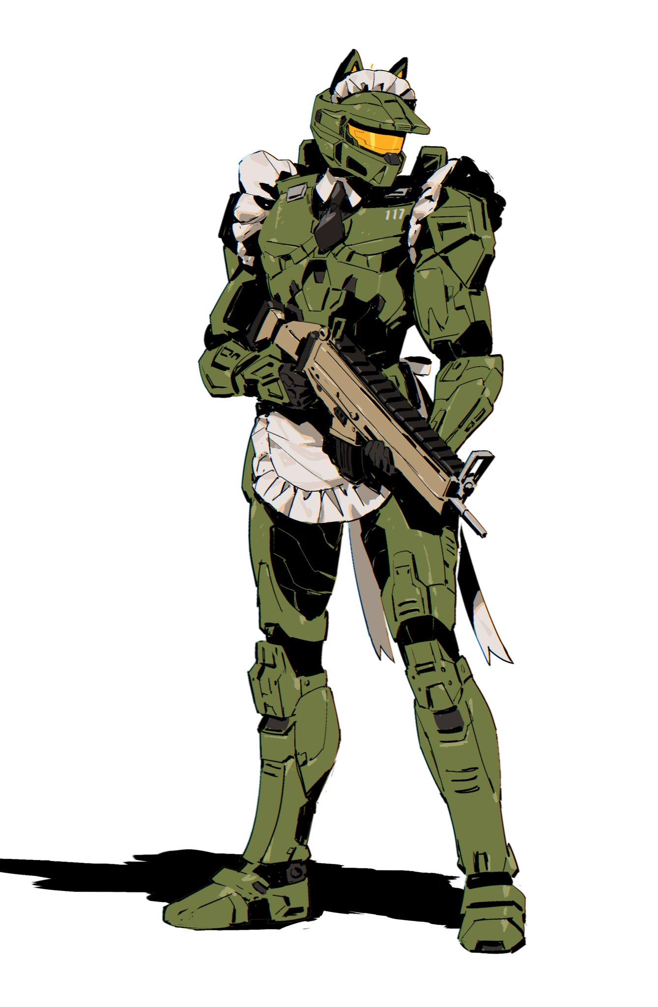 E-Catgirl Maid Spartan | Halo | Know Your Meme