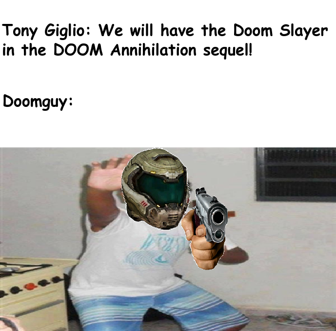 Doomguy's Reaction To DOOM Annihilation Sequel | Reaction Images | Know ...