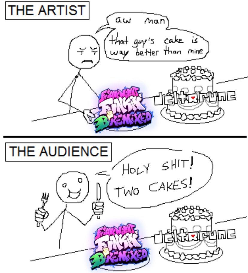FNF / Deltarune | Holy Shit! Two Cakes! | Know Your Meme