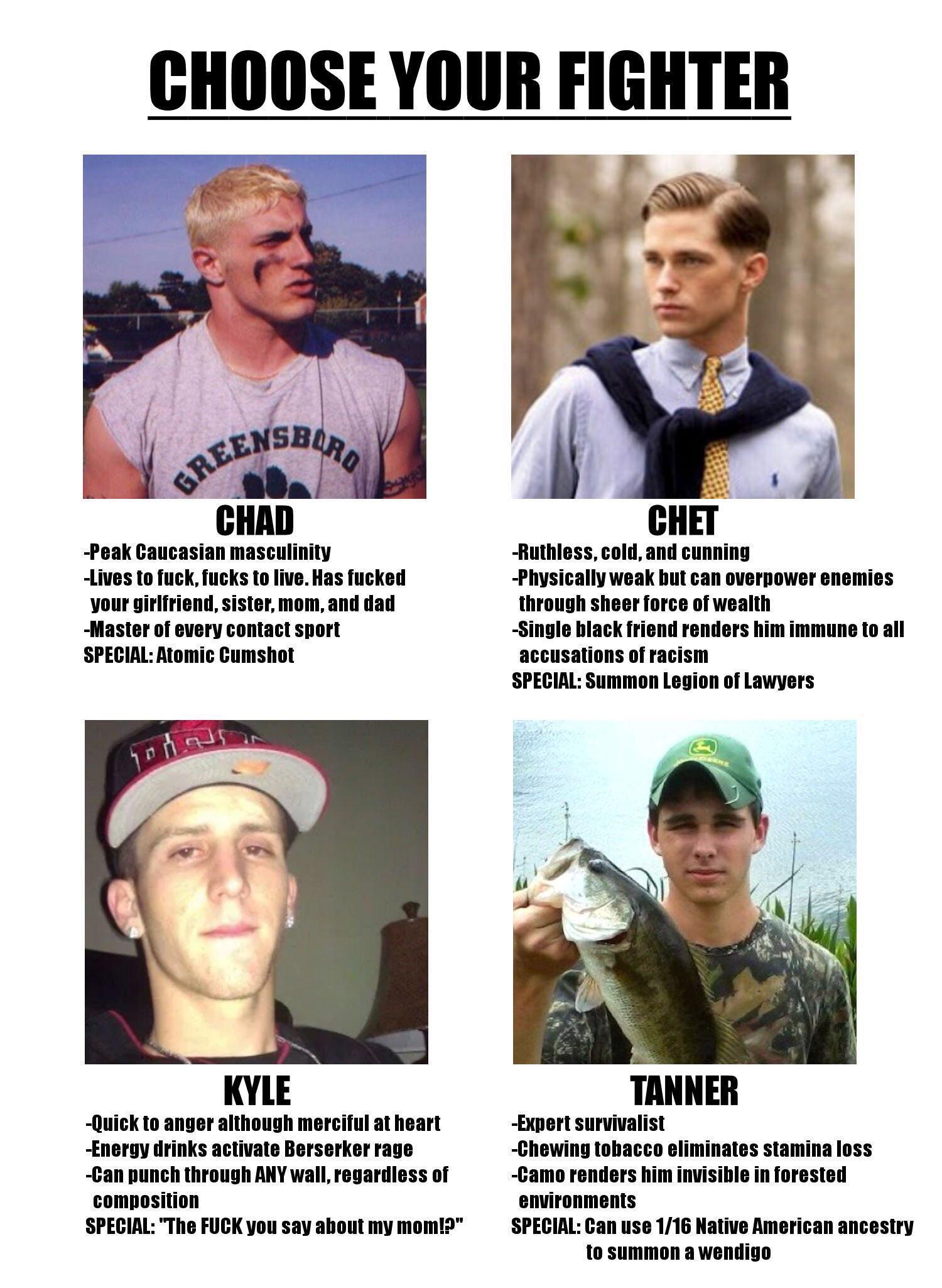 CHOOSE YOUR FIGHTER | Jay Gould / Greensboro Chad / Chad Thundercock ...