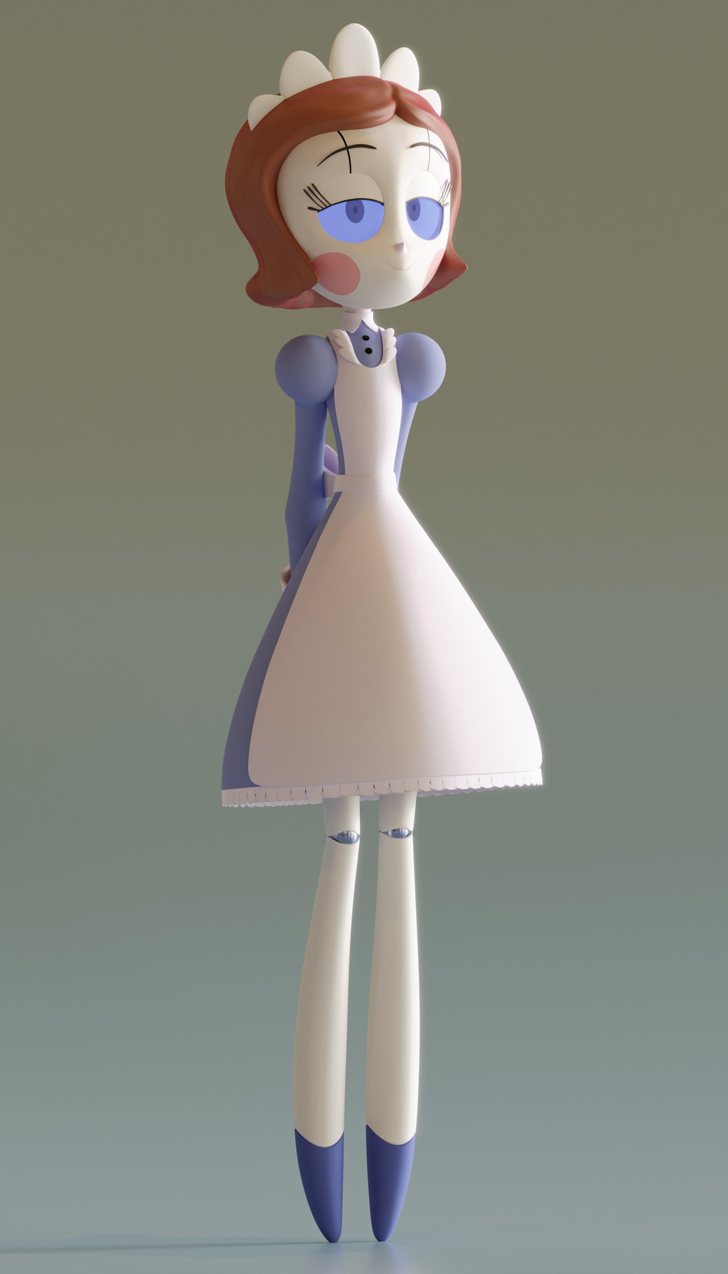 Polly 3D model | Emmy The Robot / Nandroid | Know Your Meme