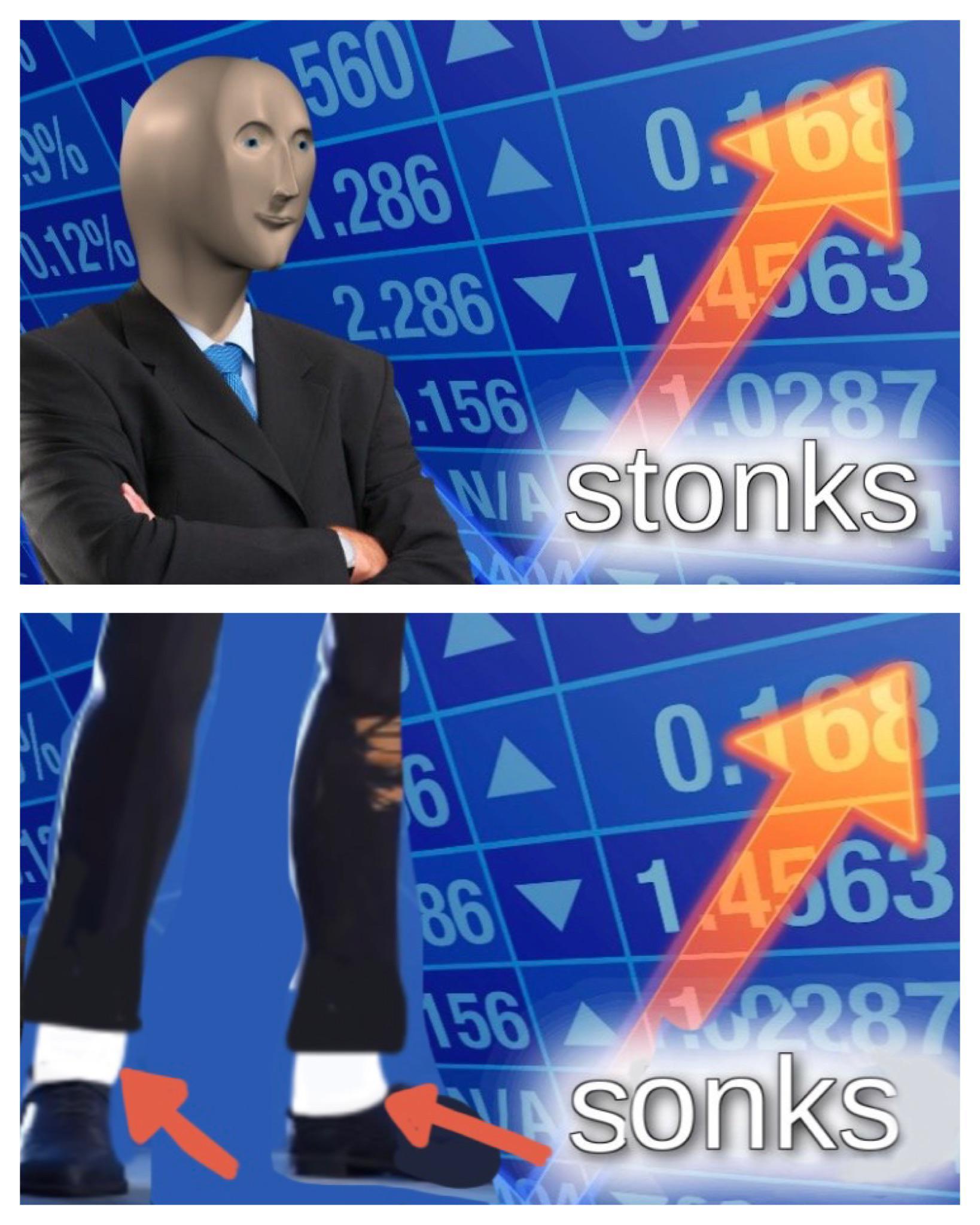 Stonks vs. Sonks | /r/Stonks | Meme Man Wurds / Stonks Edits | Know Your Meme