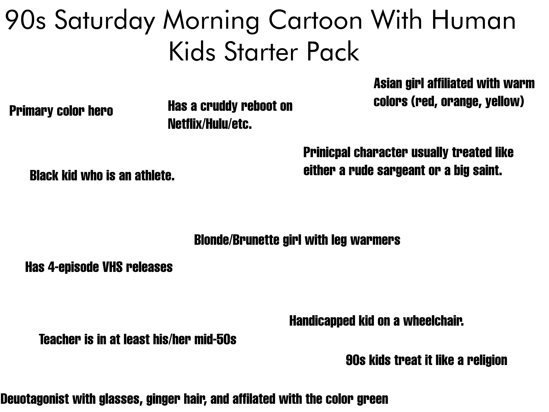The 90s Saturday Morning Cartoon With Human Kids Starter Pack | /r ...