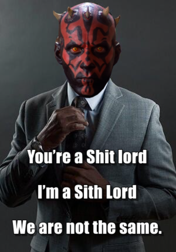 *laughs in sith lord* | /r/PrequelMemes | Prequel Memes | Know Your Meme