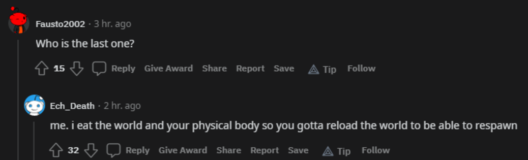 for a bit of context, this was on a post in r/terraria about getting ...