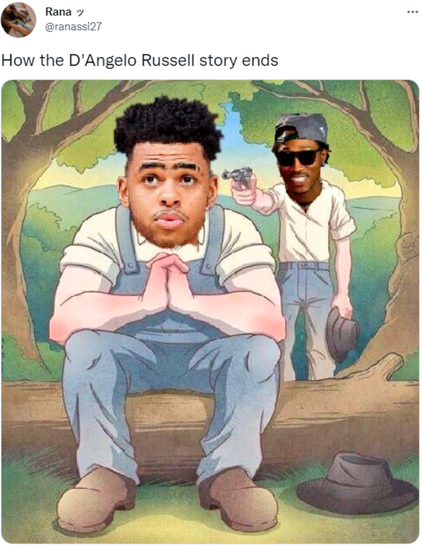 How The Dangelo Russell Story Ends George Shoots Lennie Know Your Meme