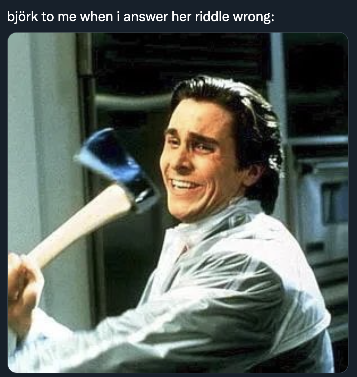 Björk's Riddle meme | Björk's Riddle | Know Your Meme