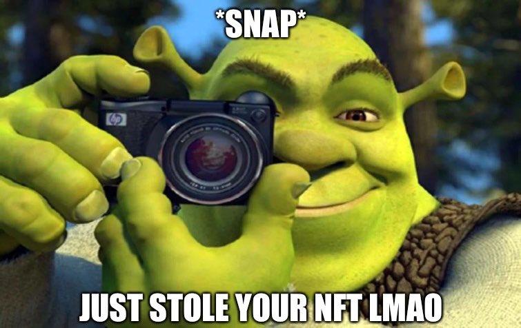 Shrek screenshots nft’s | Screenshotting NFTs | Know Your Meme
