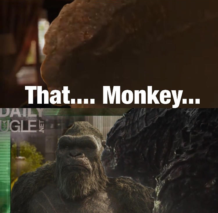 That monkey | Godzilla | Know Your Meme