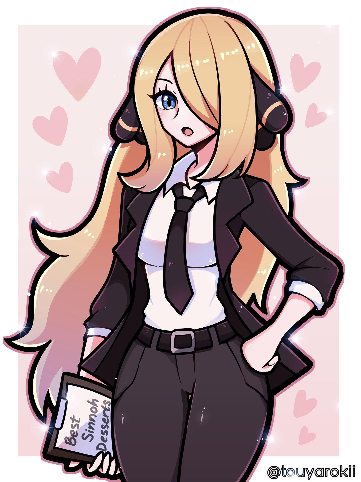 Cynthia in a suit 😳 | Cynthia | Know Your Meme