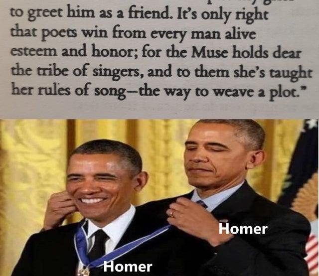 Homer on Poets | Know Your Meme