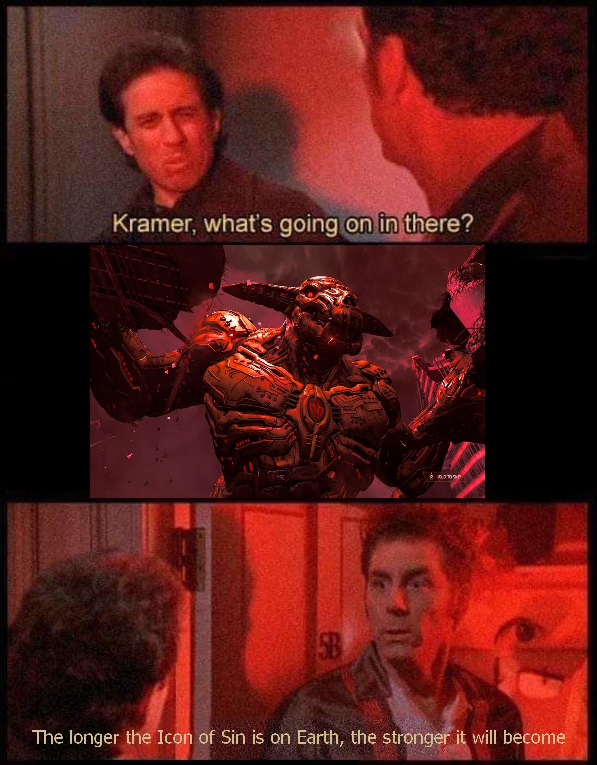 Kramer Icon of sin | Kramer, What's Going On In There? | Know Your Meme