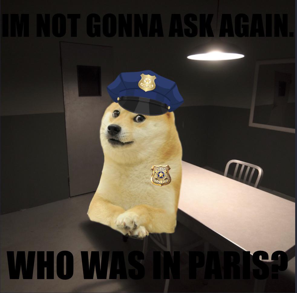 Who was in Paris? Seriously, who | /r/dogelore | Ironic Doge Memes ...