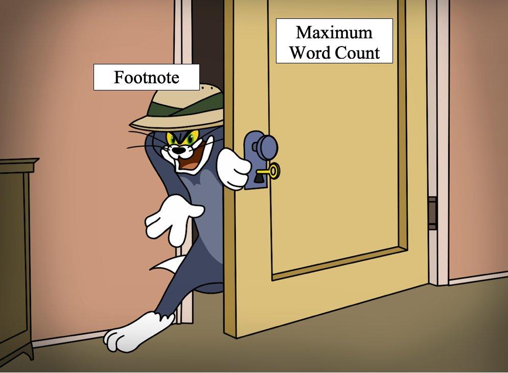 Maximum Word Count / Footnote | Sneaky Tom | Know Your Meme