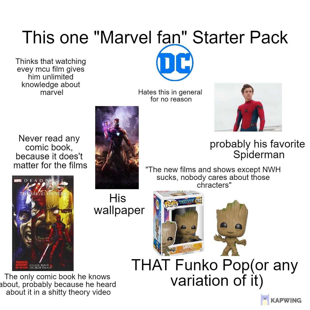 This one "Marvel fan" starter pack | /r/starterpacks | Starter Packs ...