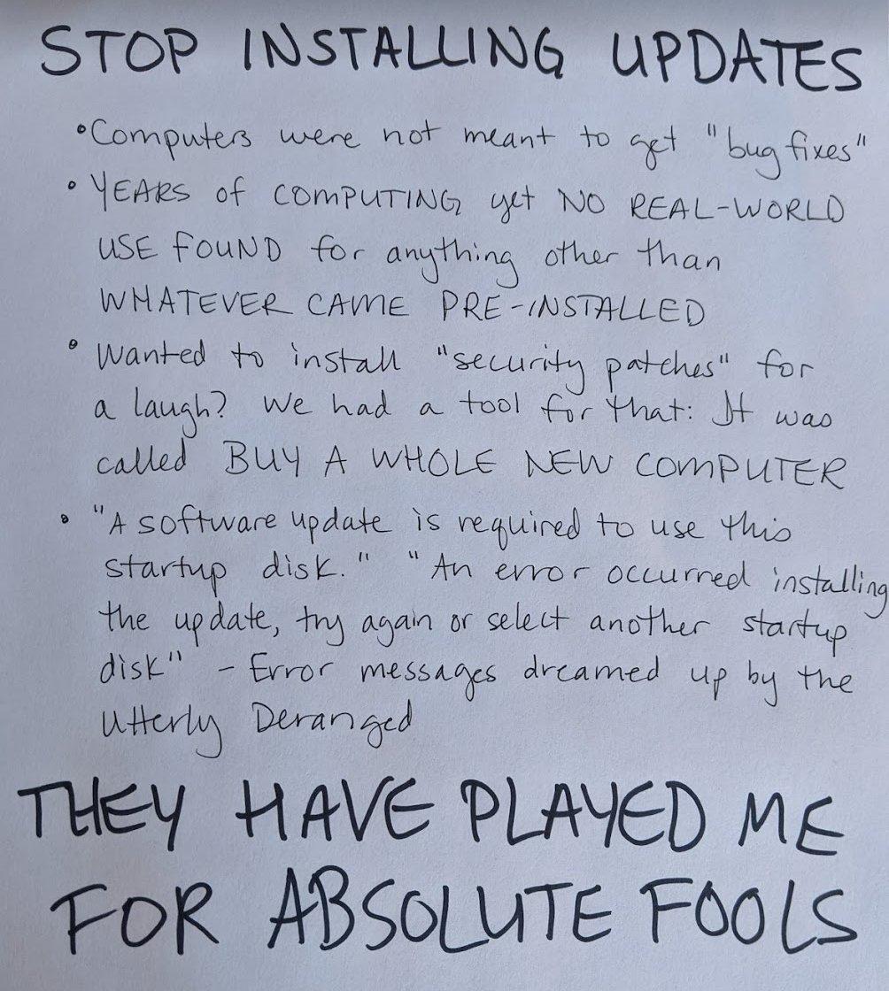 Stop Installing Updates | Stop Doing Math | Know Your Meme