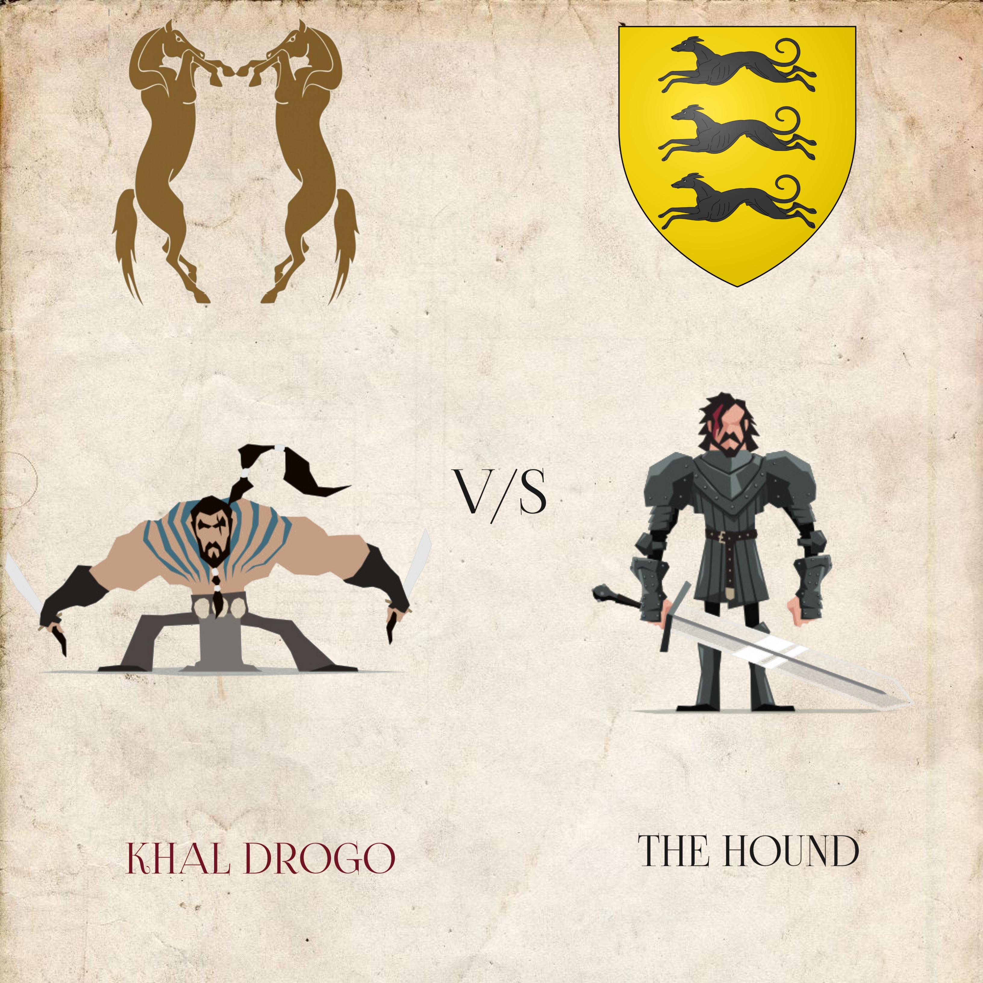WHO WILL WIN IN A DUEL BETWEEN KHAL DROGO AND THE HOUND ? | /r/FreeFolk ...