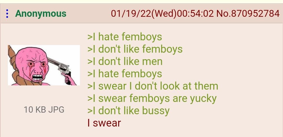 Anon is into femboys | /r/Greentext | Greentext Stories | Know Your Meme