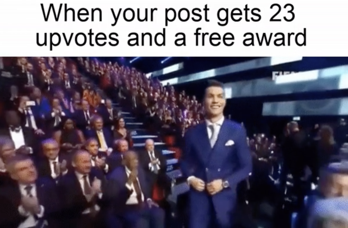 Cristiano Ronaldo Winning Award meme | Cristiano Ronaldo Winning Award ...