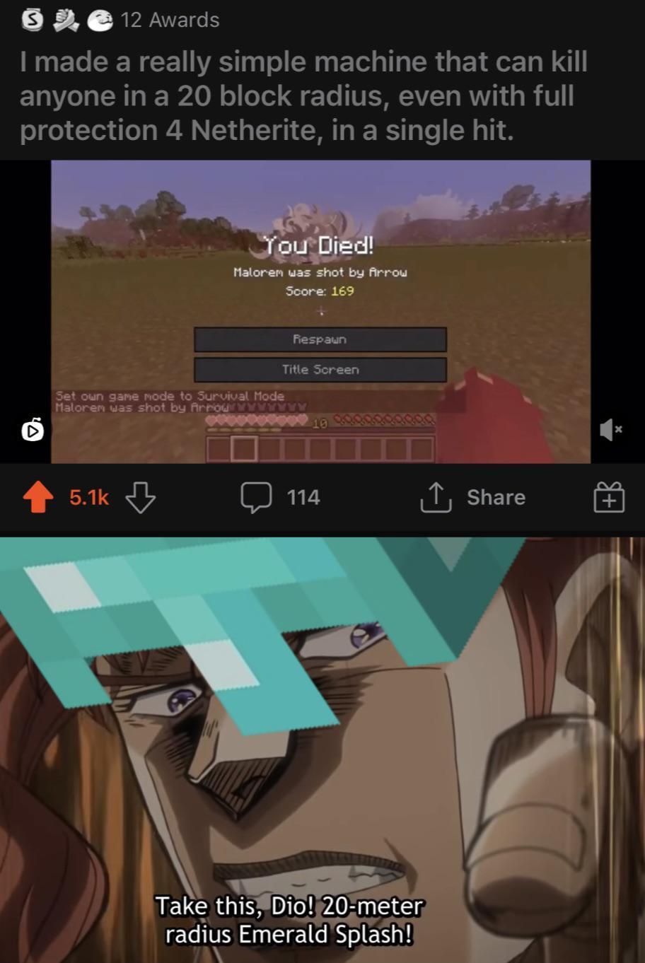 No one can deflect the emerald splash | /r/ShitPostCrusaders/ | JoJo's ...