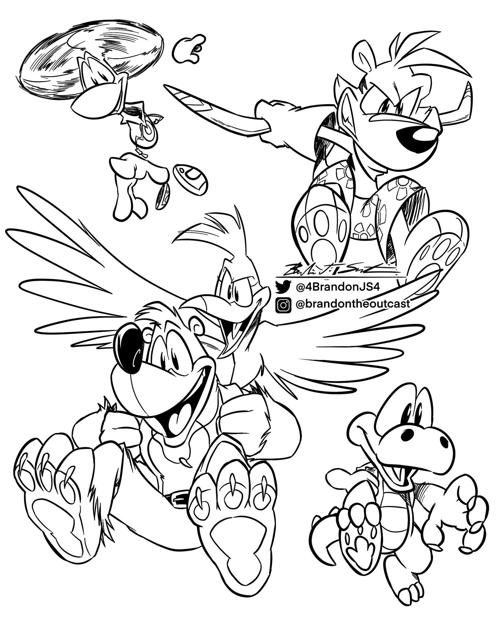 Rayman Coloring Pages