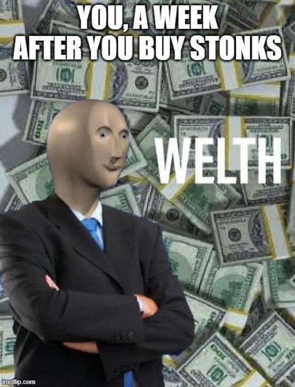 Hope to quit my job soon with this project! | /r/Stonks | Meme Man ...