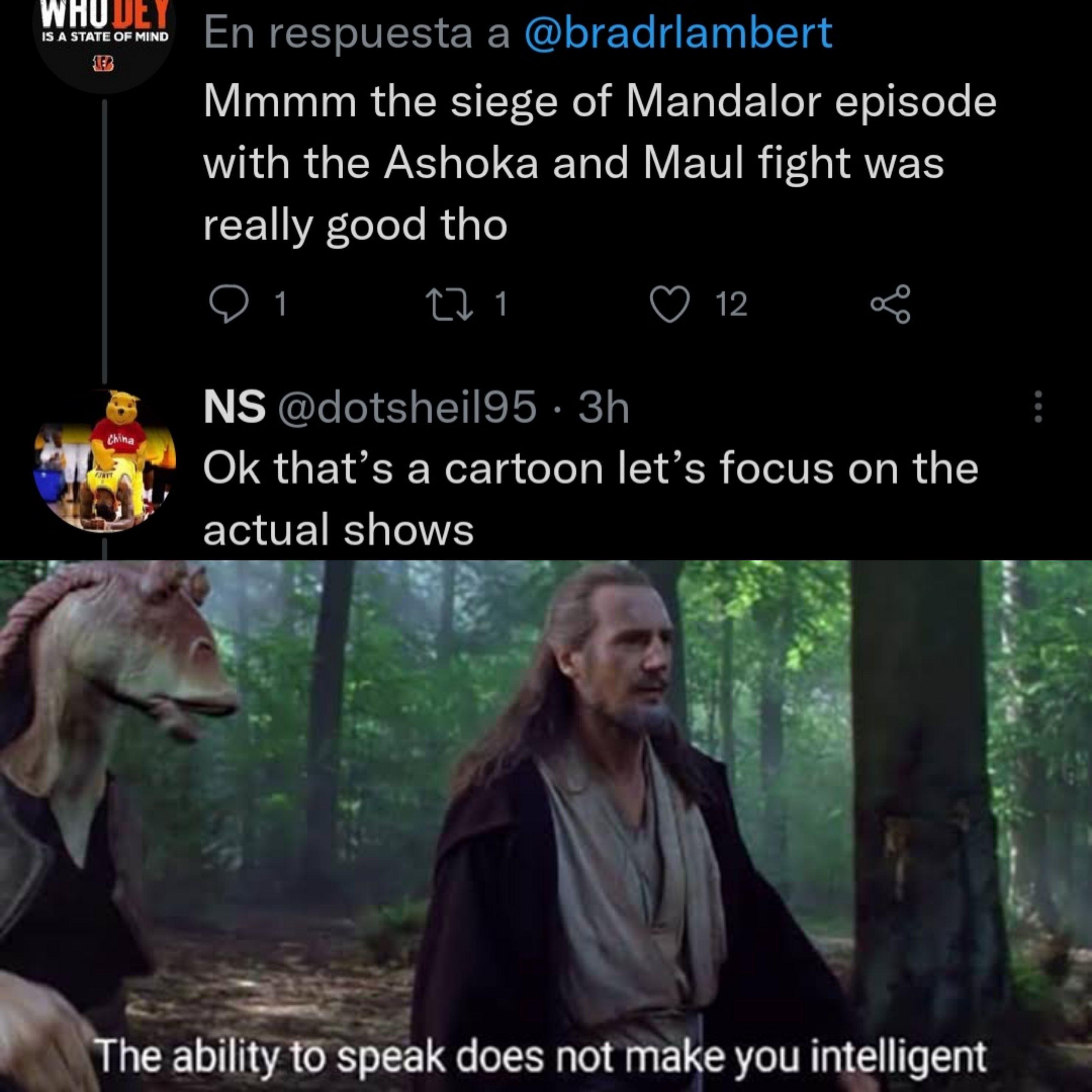 This happened while discussing about "great episodes" | /r/PrequelMemes ...