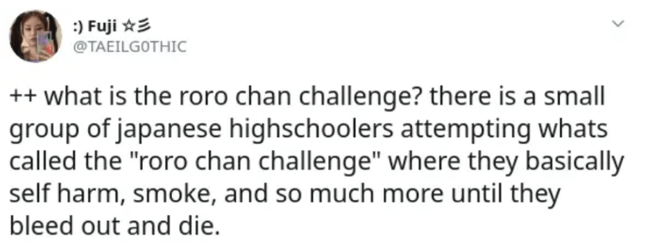 what is the roro challenge | Roro-Chan | Know Your Meme