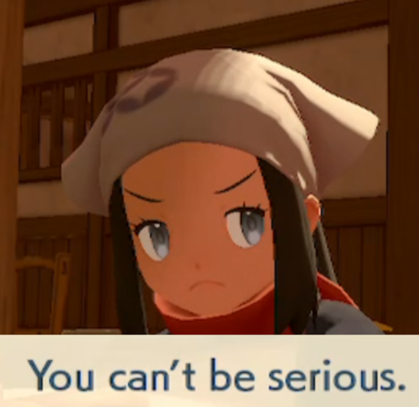 Akari dissapproves | Pokémon Legends: Arceus | Know Your Meme