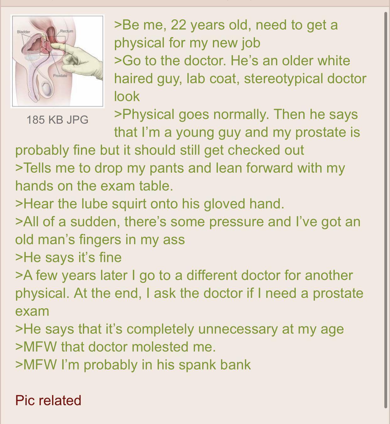 Anon’s First Prostate Exam | /r/Greentext | Greentext Stories | Know ...