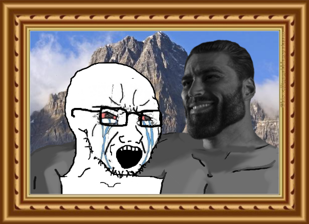 Gigachad portrait | GigaChad | Know Your Meme