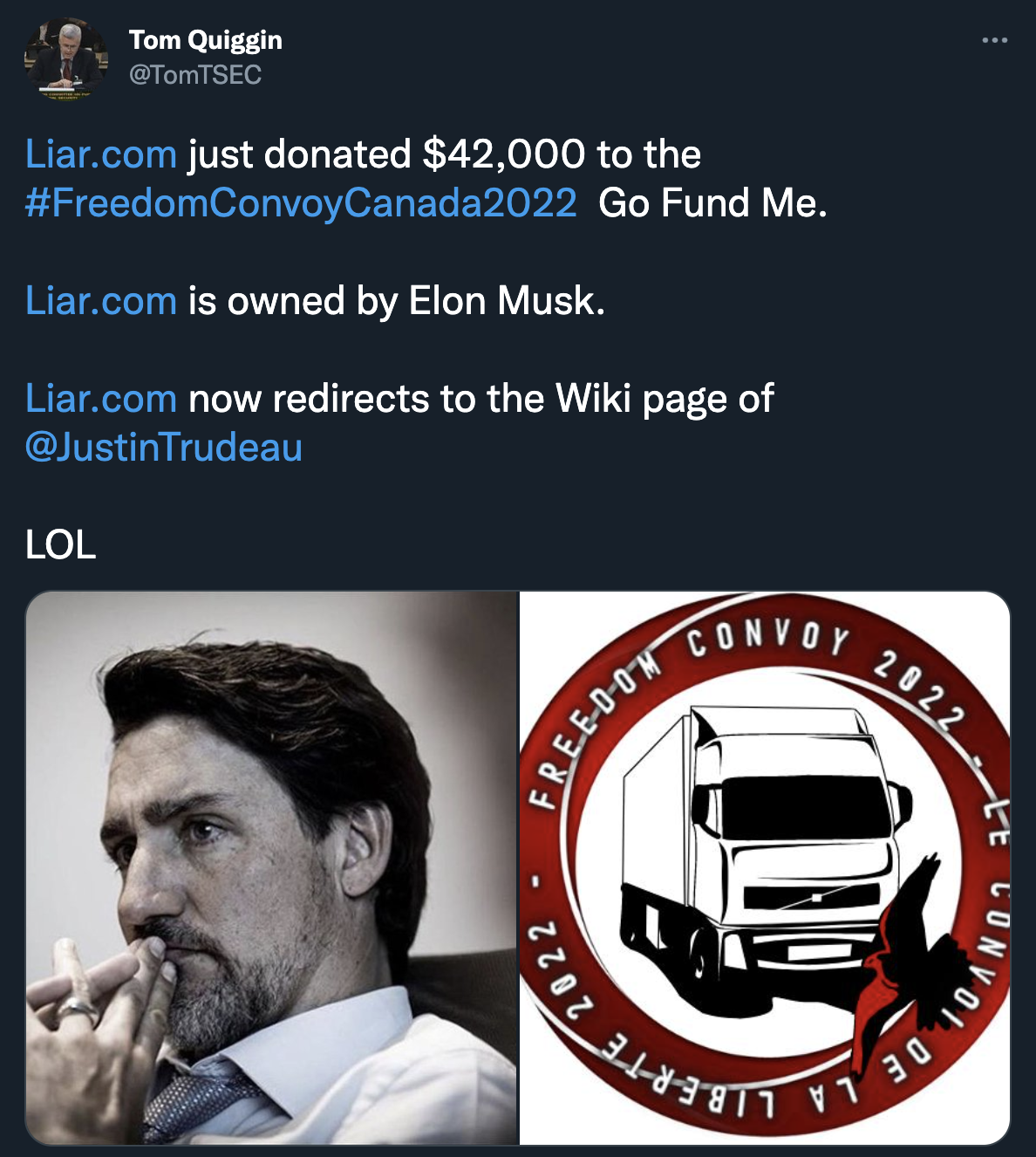Elon Musk Canadian truckers tweet | Canadian Freedom Convoy / Convoi de ...