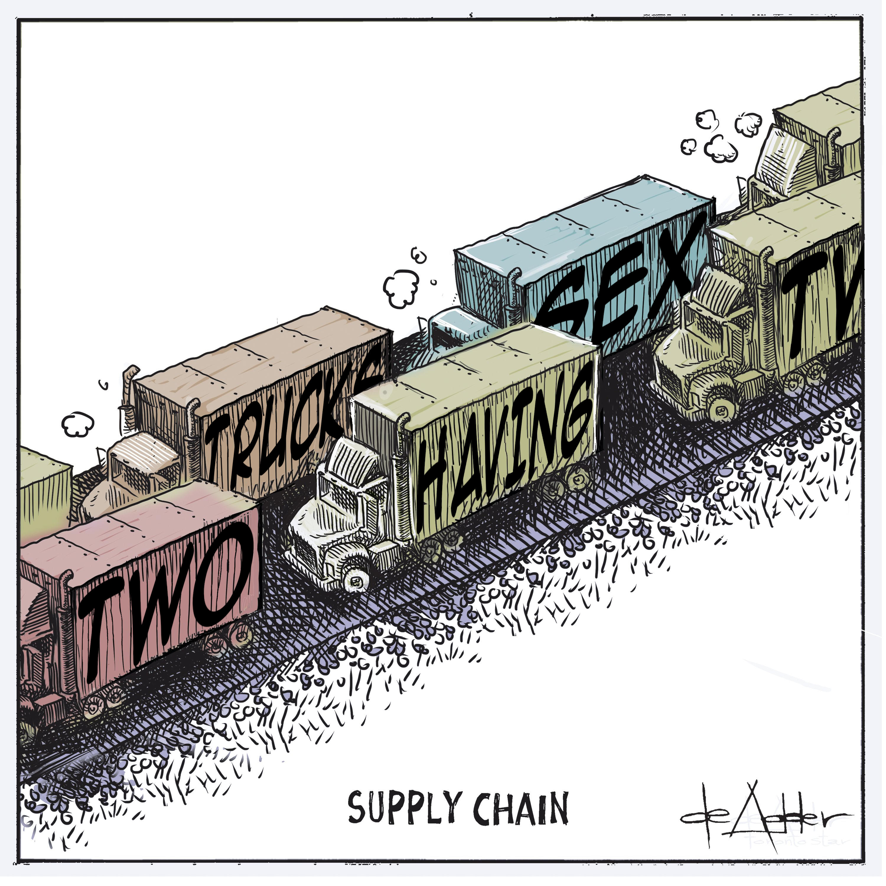 Two Trucks Having Sex | Supply Chain | Know Your Meme