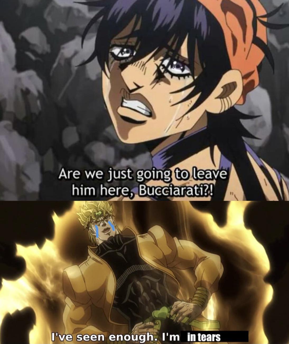 Listen I don’t normally cry at TV but | /r/ShitPostCrusaders/ | JoJo's ...