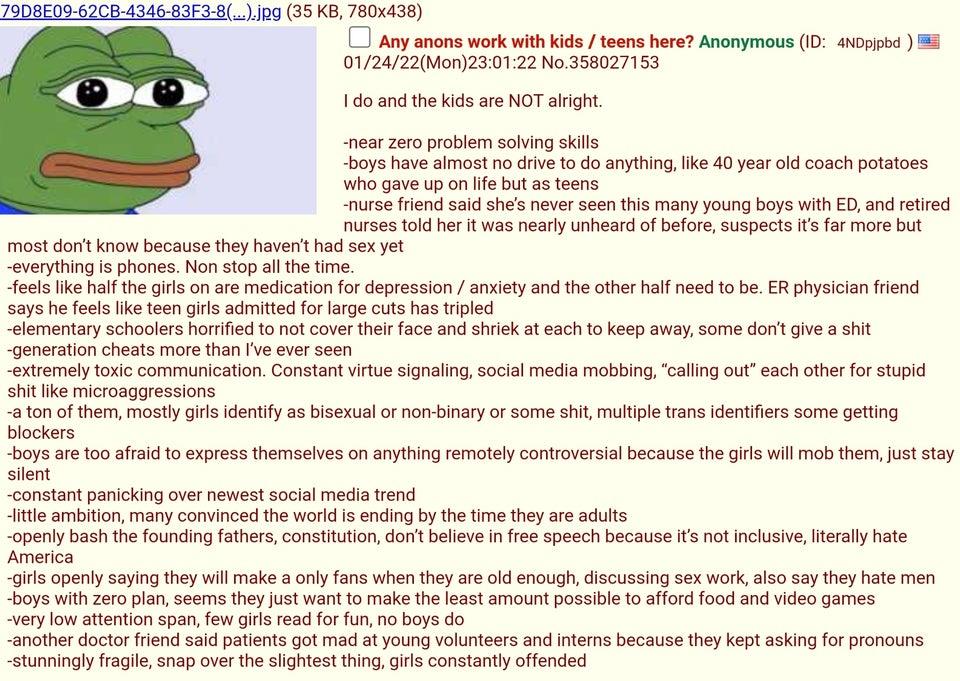 Anon works with teens | /r/Greentext | Greentext Stories | Know Your Meme