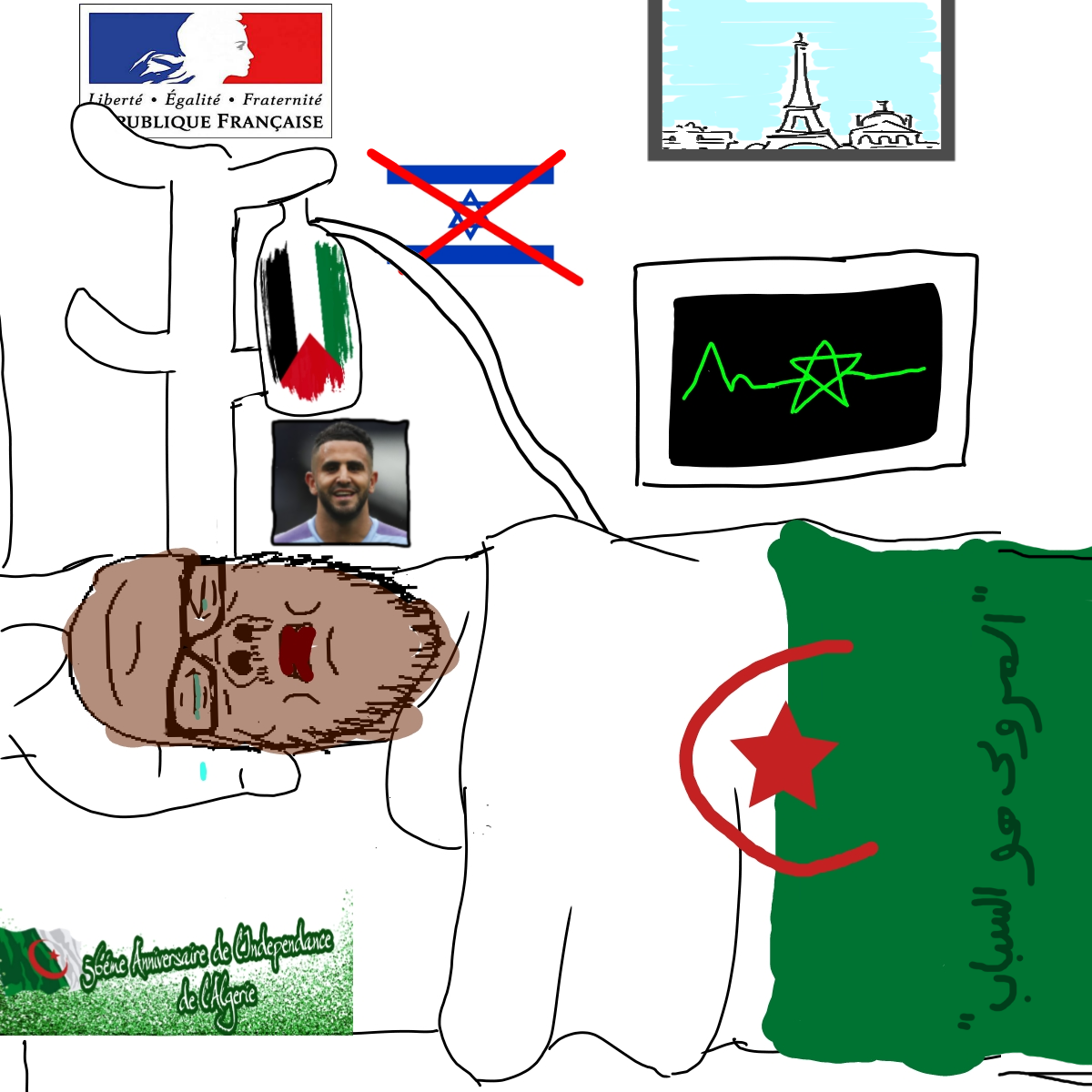 Algerian Soyjak in a coma | Soy Boy Face / Soyjak | Know Your Meme