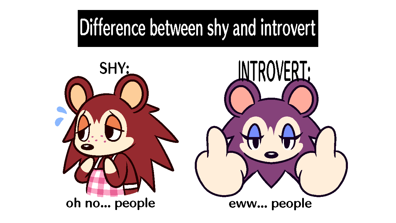 Shy Sable vs Introvert Label | Difference Between Shy and Introvert ...