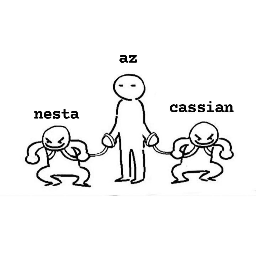 nesta and cassian | Person On Leash | Know Your Meme