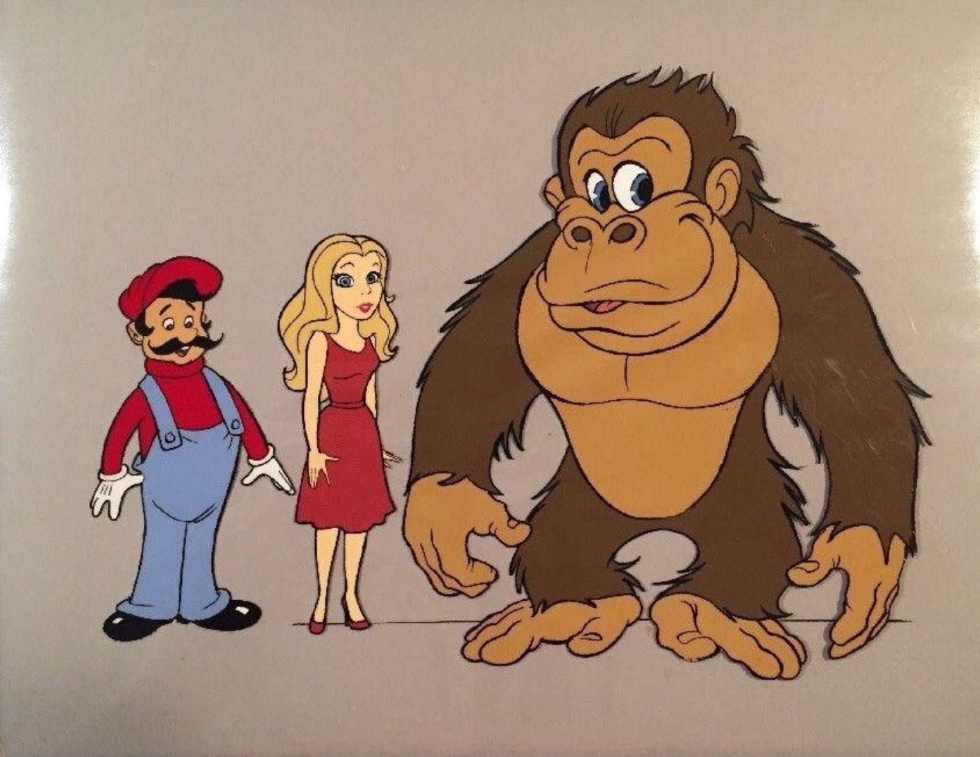 the first time donkey kong and mario and pauline appearance in cartoon ...