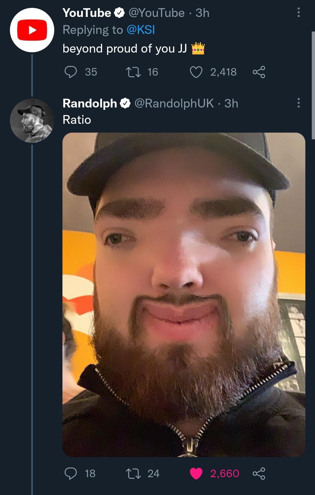 Mad lad ratio'd yt (Reposted as it got removed before) | /r/madlads ...