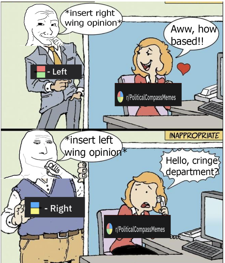 Literally if you want karma, just larp as a 'redpilled' leftist on PCM ...