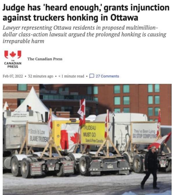 10-day injunction | Canadian Freedom Convoy / Convoi de la Liberté ...