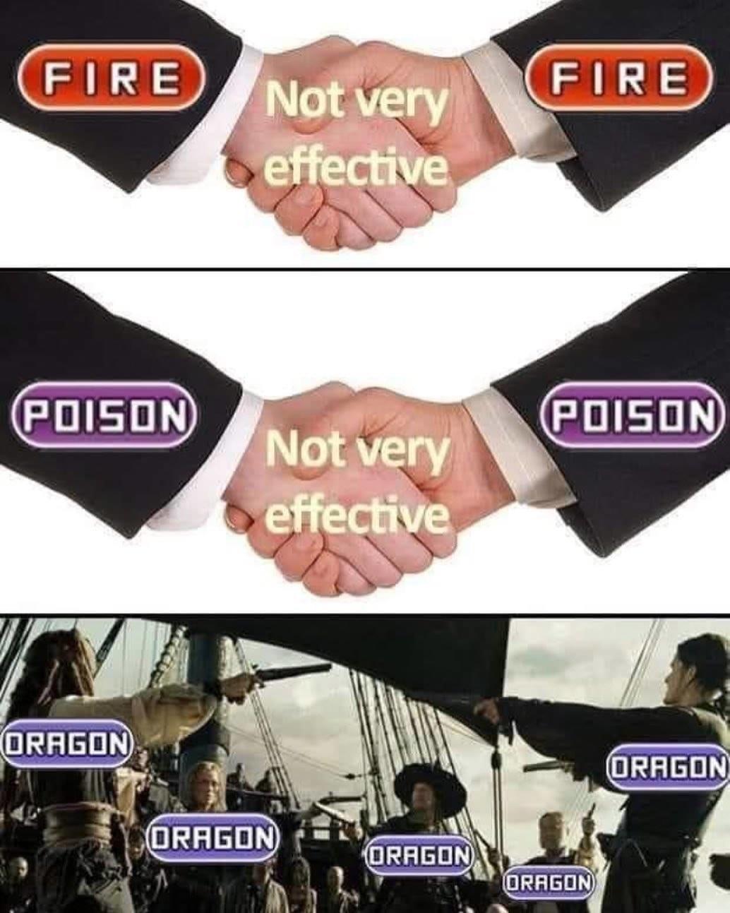 Dragons are supereffective against each other | Pokémon | Know Your Meme