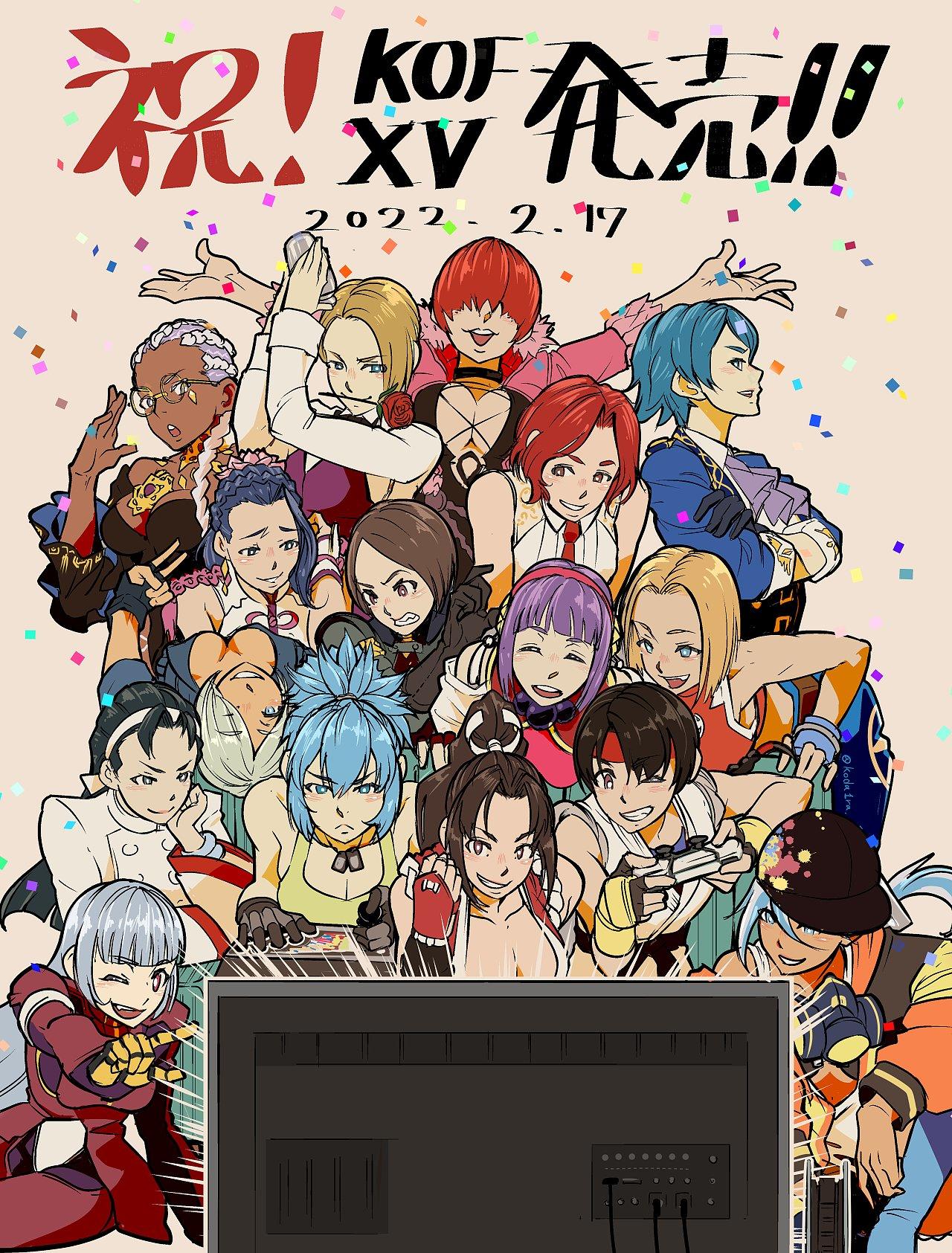 Celebrating KOF XV release day with all the female cast by @koda1ra ...