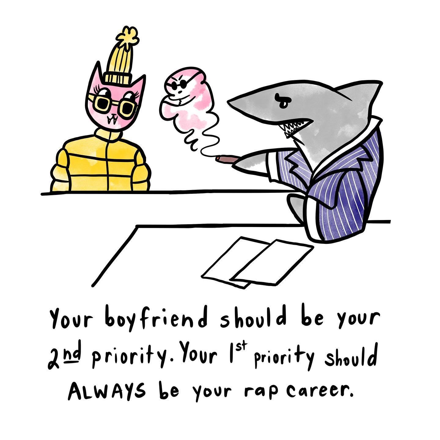 Pink Cat Priorities | Your BF/GF Should Be Your 2nd Priority | Know ...