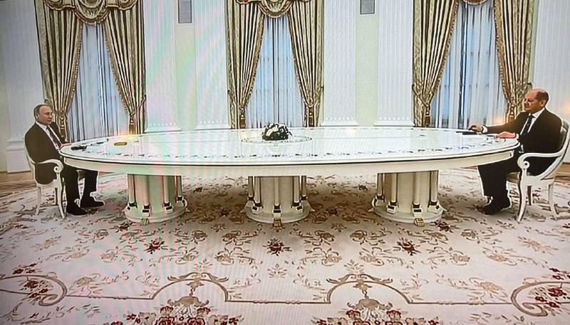 Scholz At The Table | Putin's Long Table | Know Your Meme