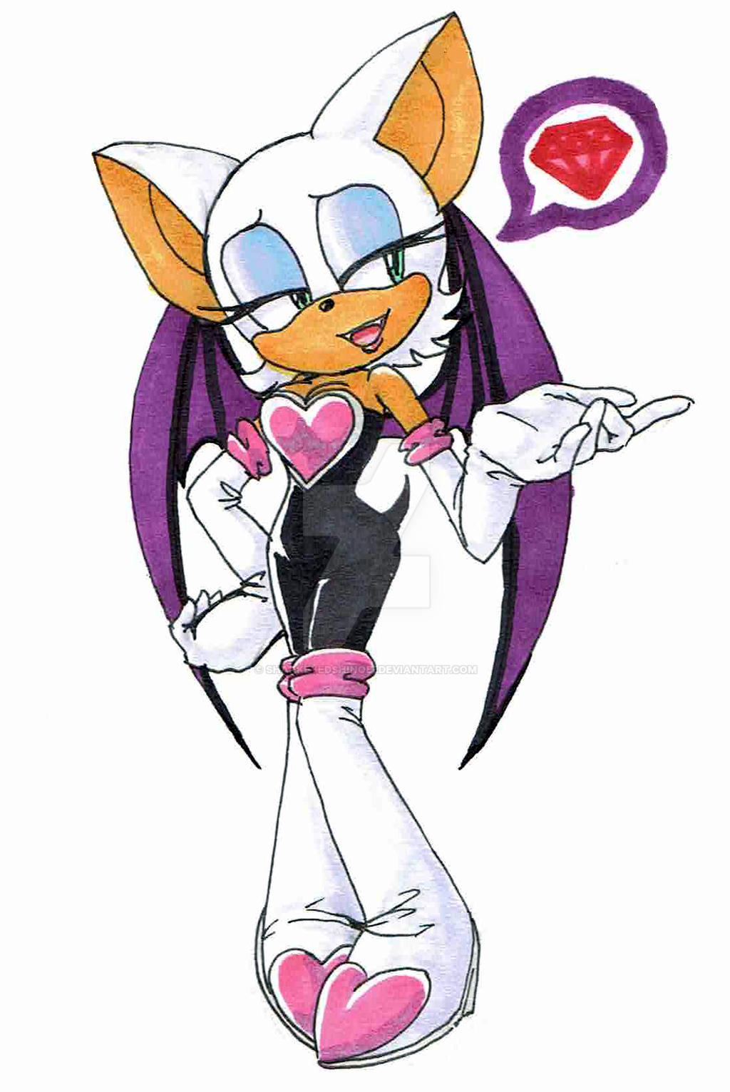 Rouge drawing | Sonic the Hedgehog | Know Your Meme