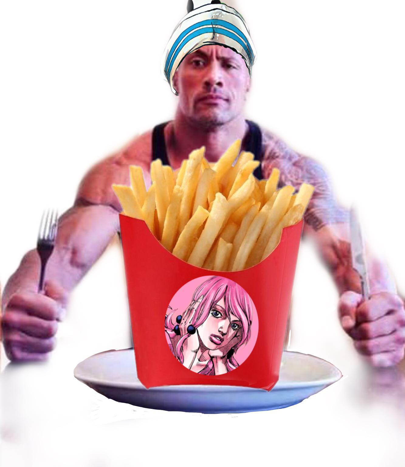 Josuke loves big fries (No background) | /r/ShitPostCrusaders/ | JoJo's ...